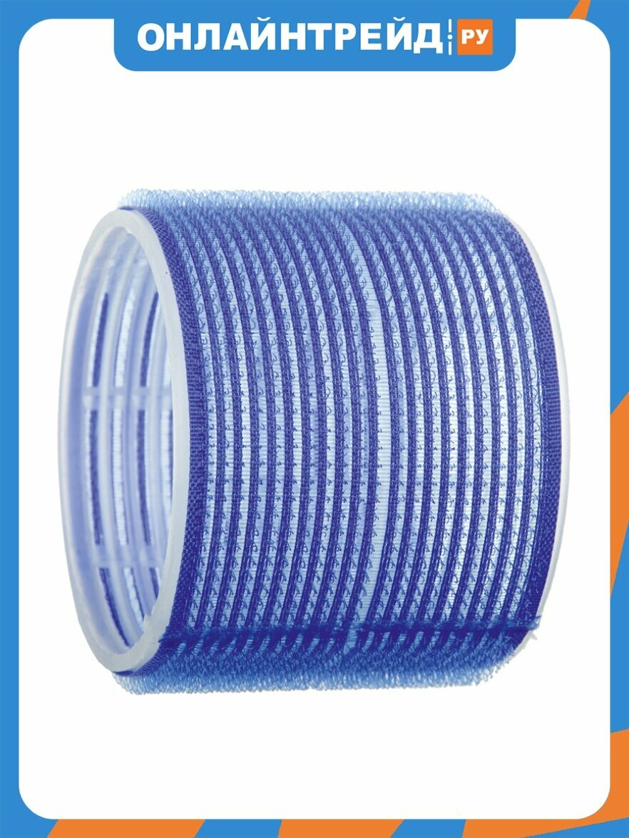 Бигуди-липучки Dewal Professional DEWAL d78 мм, 6 шт (синие)