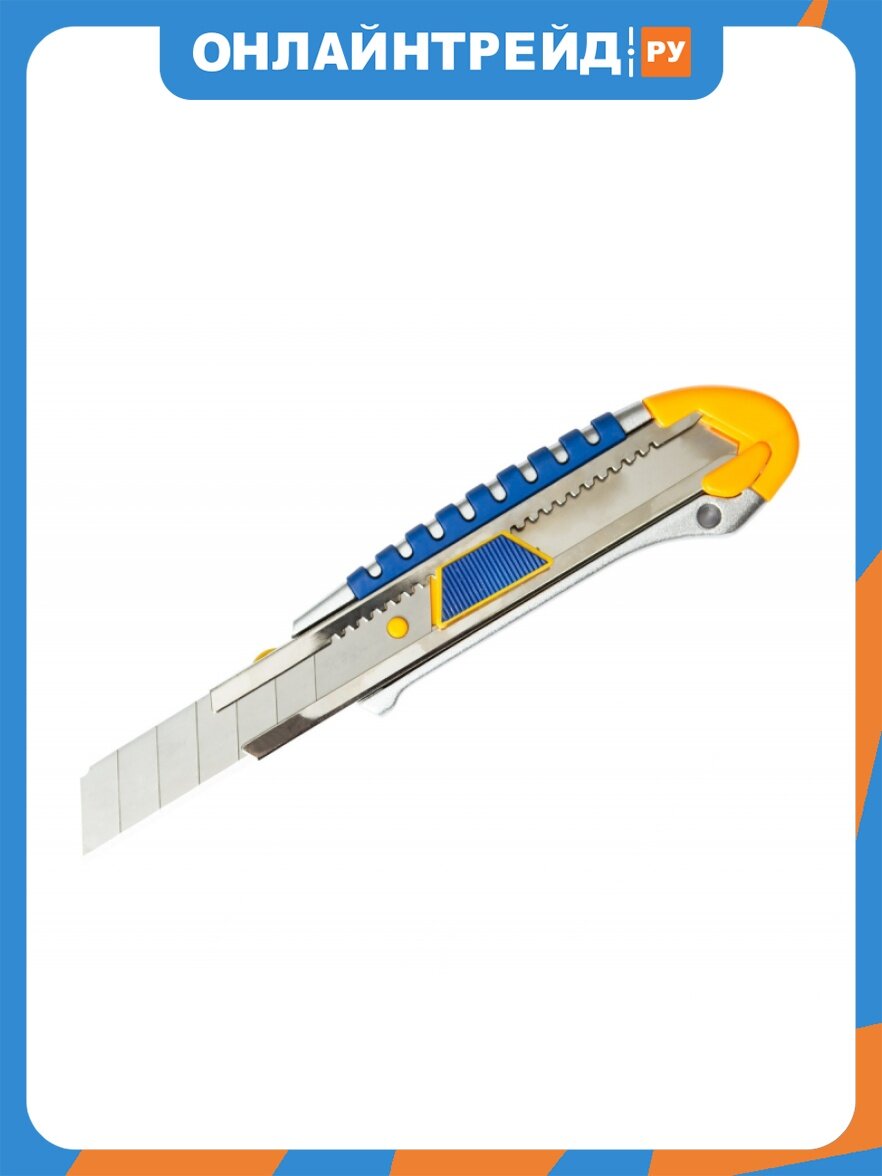 Нож Kraft KT 700904 профессиональный, с автоматической фиксацией, 25мм