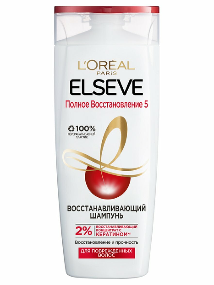Шампунь для поврежденных волос L'oreal Paris Elseve Полное восстановление 5, 400мл.