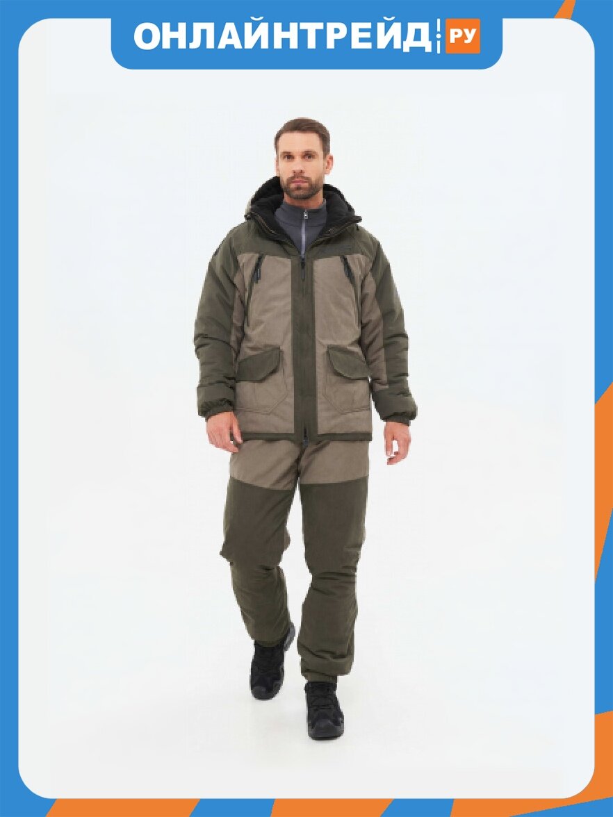 Костюм зимний Huntsman Горка-Люкс ткань Исландия цвет Хаки размер 44-46/182-188