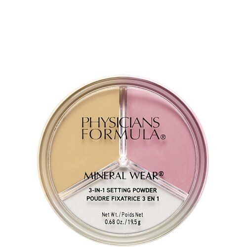 PHYSICIANS FORMULA Пудра рассыпчатая 3 в 1 Mineral Wear 3-in-1 Setting Powder, 19.5 г