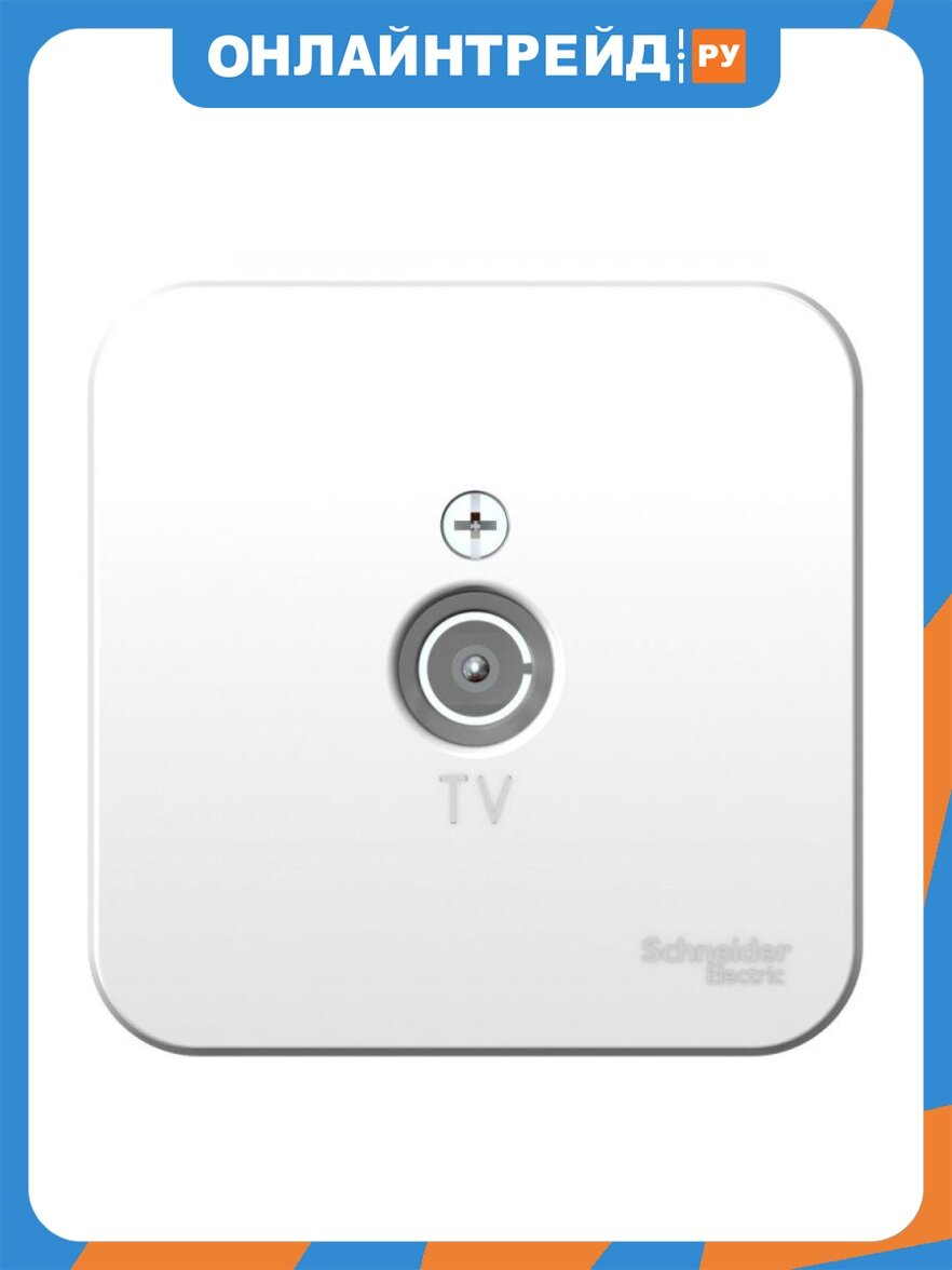 Розетка TV Systeme Electric (schneider Electric) SCHNEIDER ELECTRIC BLANCA изол. ПЛ, белый, BLNTA000011
