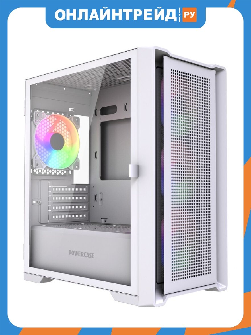 Корпус Powercase Alisio Micro X4W V2 LE, белый (CAMCXW-A4-LE)