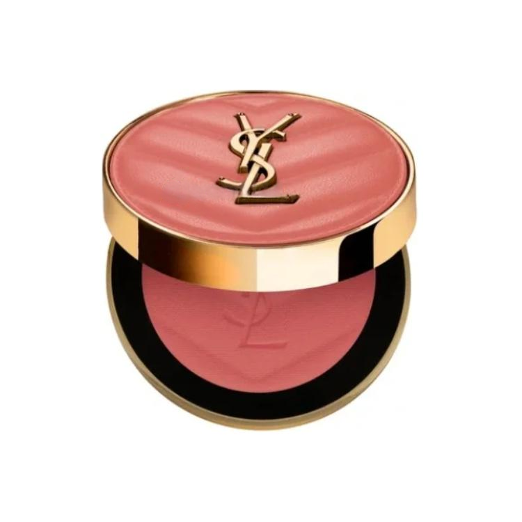 Румяна женские SAINT LAURENT Avant Garde Premium Leather Shimmer Blush Correcting Skin Tone Complexion, оттенок #37 PEACHY NUDE