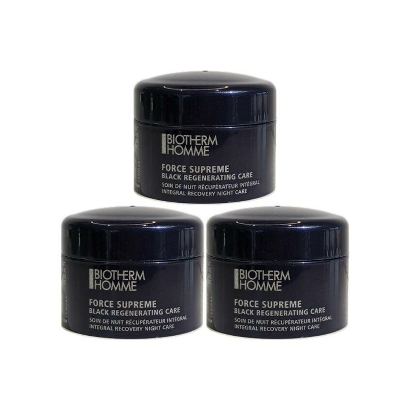 Увлажняющая восстанавливающая ночная маска мужская BIOTHERM Force Supreme Black Mask, 5ml*3