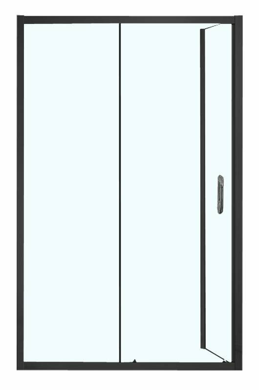 Душевой уголок Azario Milton 120х80 AZ-ND1131-L 1200 BLACK профиль Черный стекло прозрачное