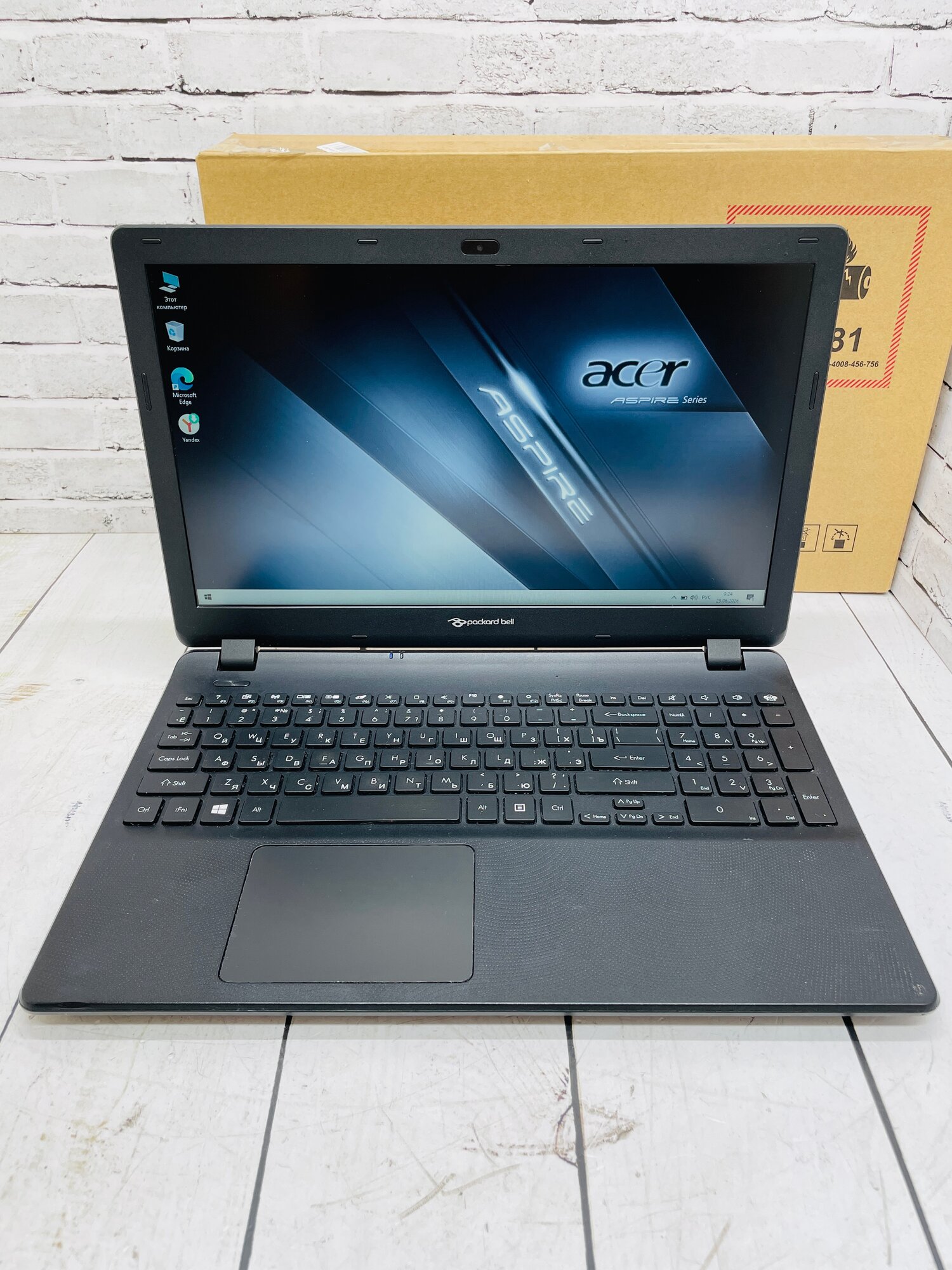 Ноутбук 15,6, Packard Bell N15W4, Intel Celeron 3050, 4 Gb DDR3, 320 Gb HDD, Intel HD Graphics