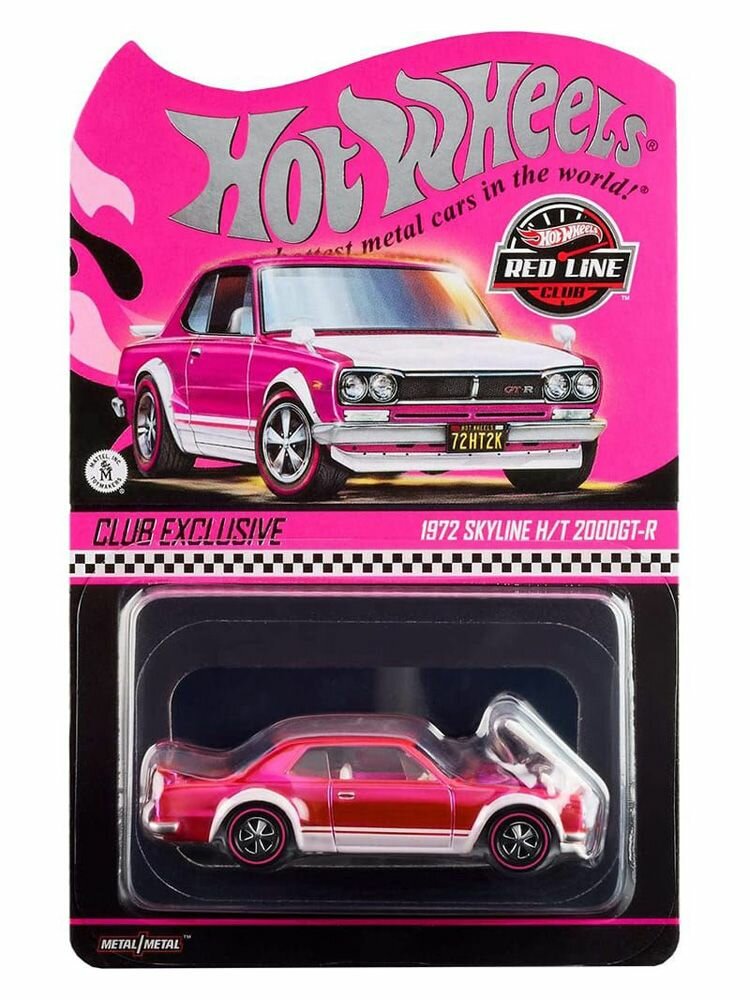 Машинка Mattel Hot Wheels RLC 1972 Skyline H/T 2000GT-R Spectraflame Pink