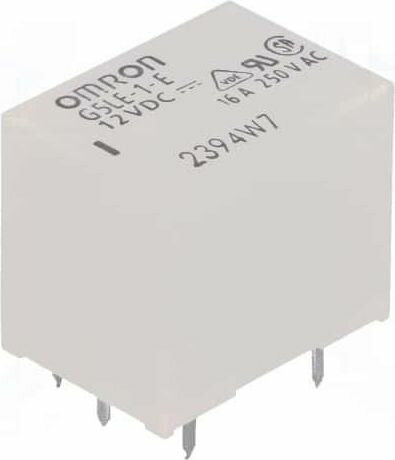 Реле электромагнитное OMRON G5LE-1-E DC12 SPDT Uобмотки 12VDC 16A-250VAC 400мВт
