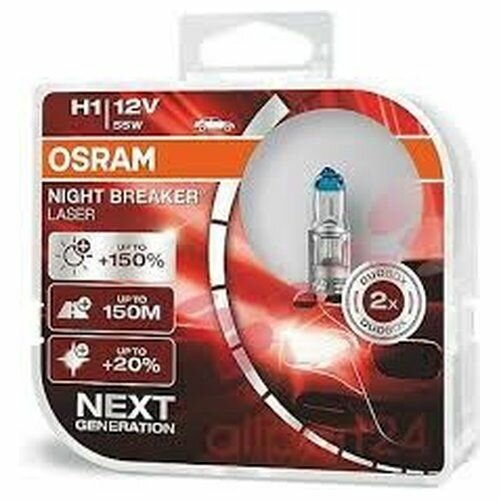 Лампа h1 55w 12v p14.5s night breaker laser (блистер 1 шт.) Osram 64150NL1BL