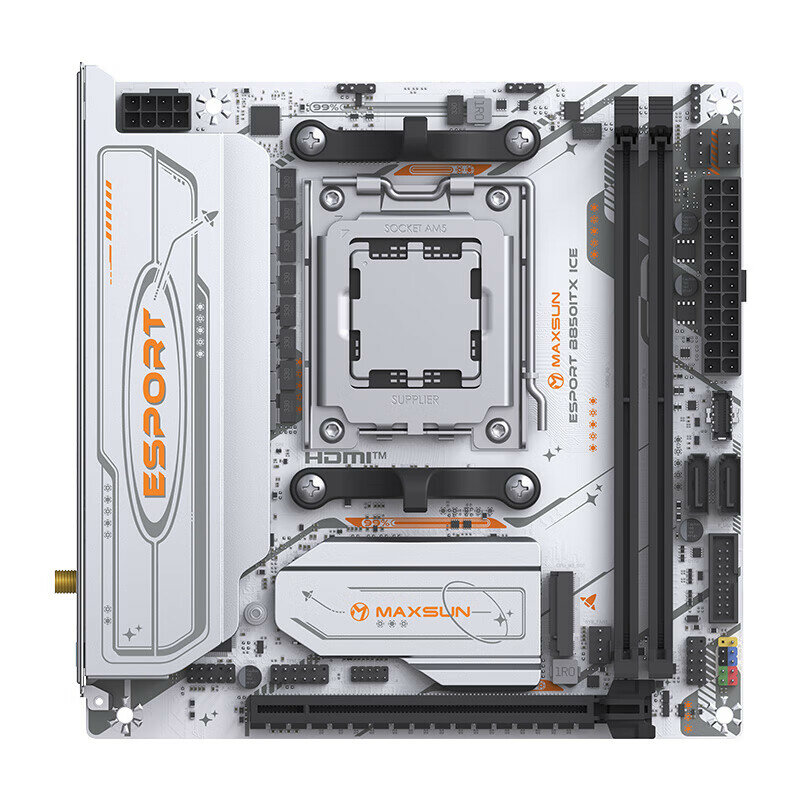 Материнская плата MAXSUN eSport B850ITX WiFi для процессоров AMD AM5 7800X3D 9800X3D 9700X Mini-ITX