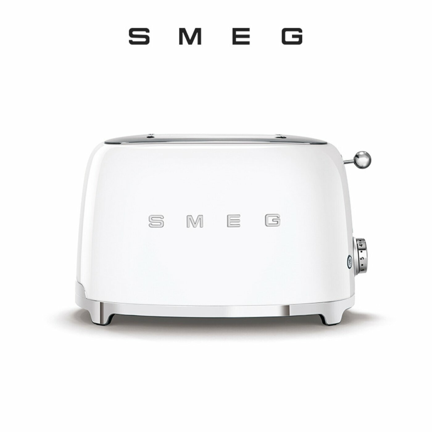 Ретро-тостер SMEG, бытовая автоматическая машина для приготовления завтрака, европейский стандарт, тостер из двух частей