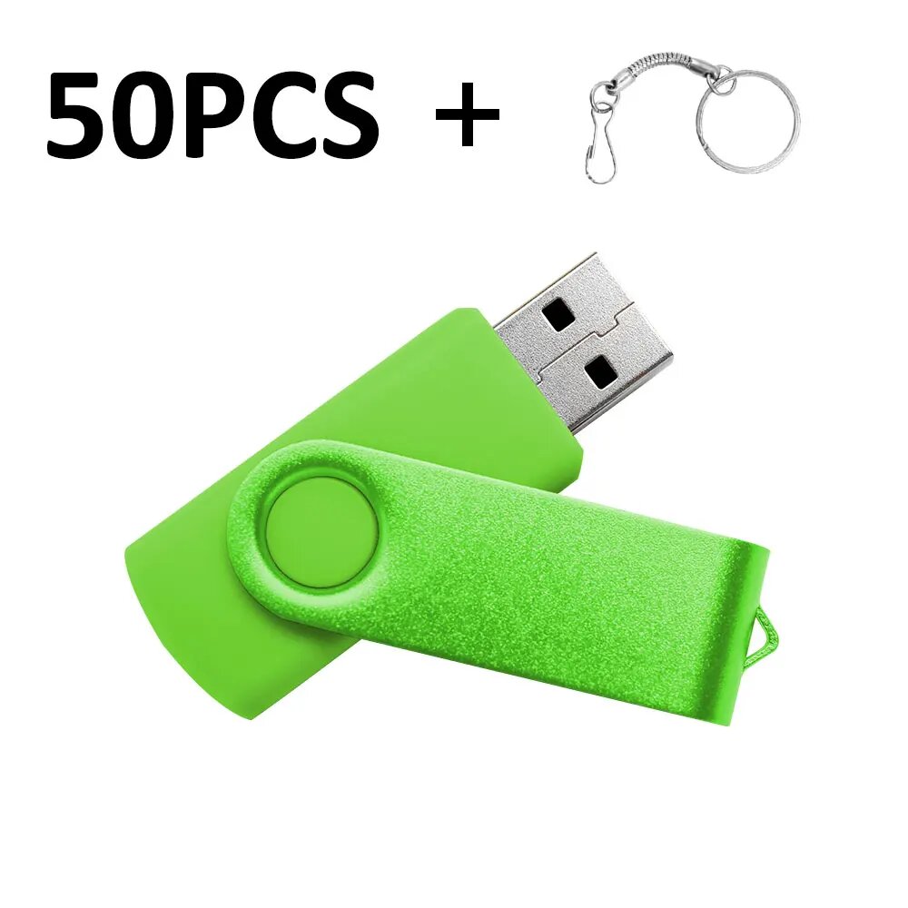 KFHIREW USB Flash Drive 2.0 металлический флешка 128MB 4GB 8GB 16GB 32GB 64GB Зеленый, 512М, B green