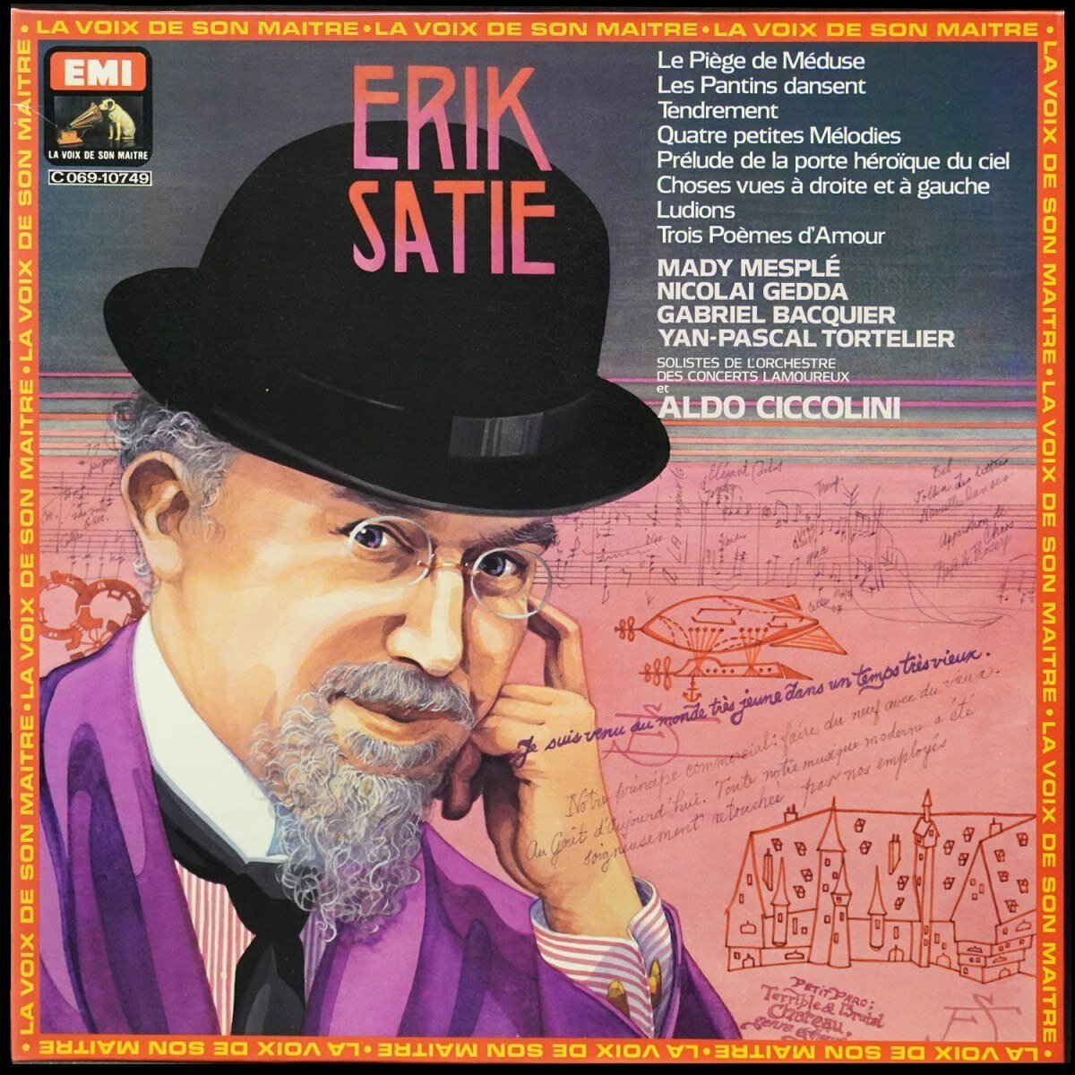 Виниловая пластинка La Voix De Son Maitre Aldo Ciccolini – Erik Satie: Le Piege De Meduse, Etc