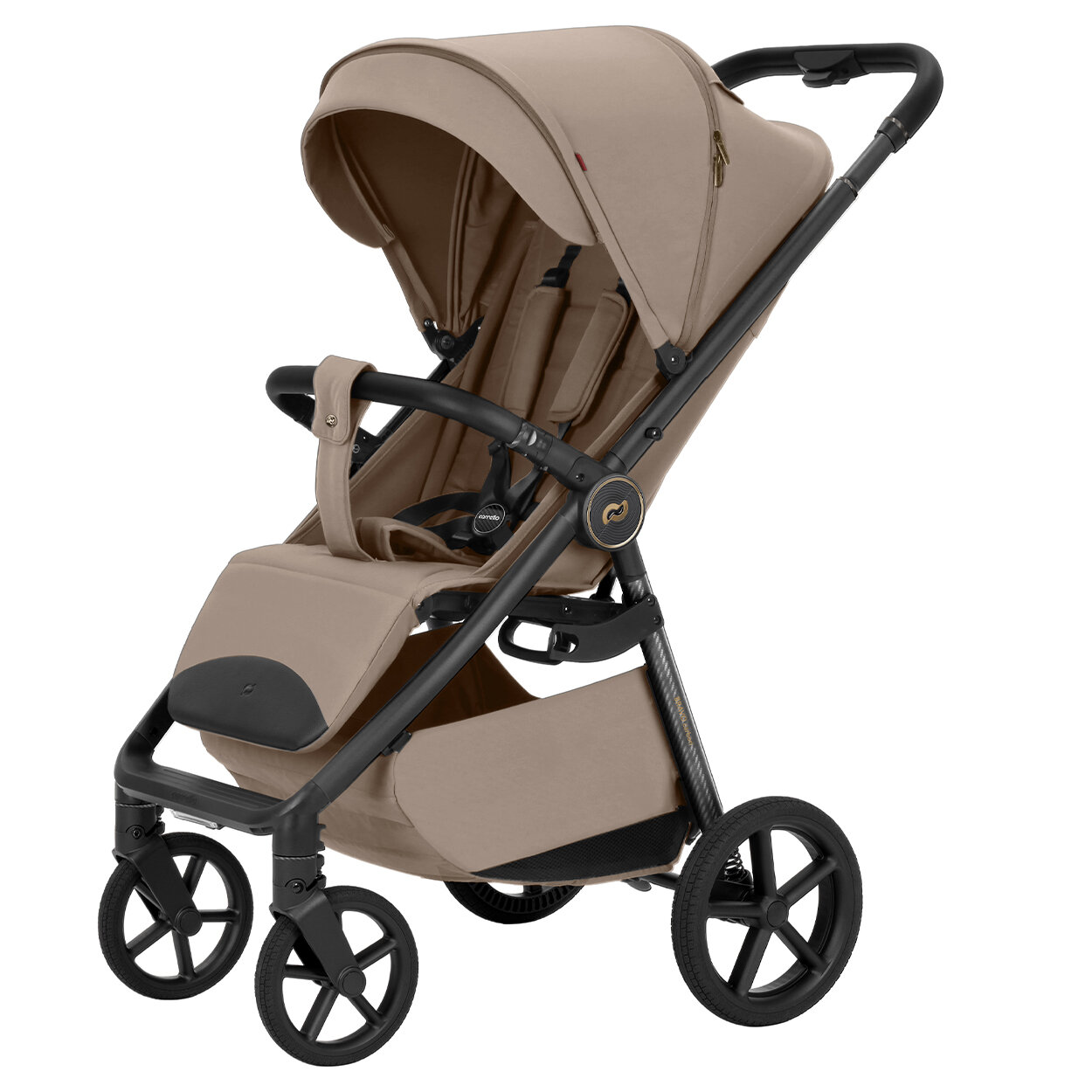 Прогулочная коляска CARRELLO Bravo Carbon CRL-5530 Ketch Beige carbon