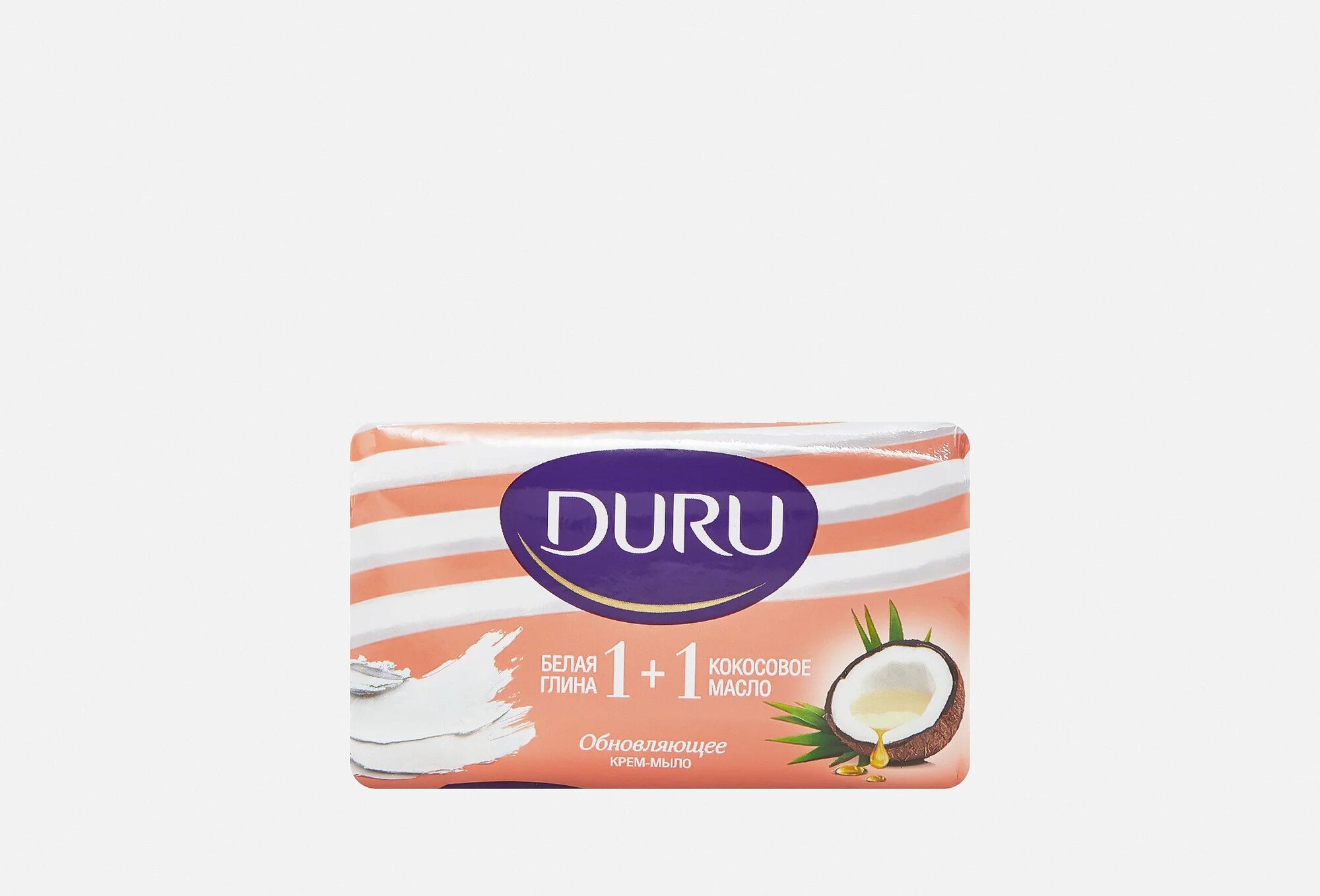 DURU 1+1 Глина&Кокос мыло 80г