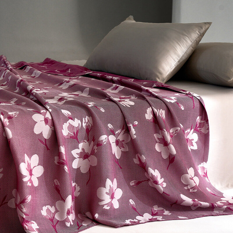 BF Spring Garden Розово-Пурпурное Охлаждающее Антибактериальное Одеяло Tencel Lyocell 200x230 см Двуспальное