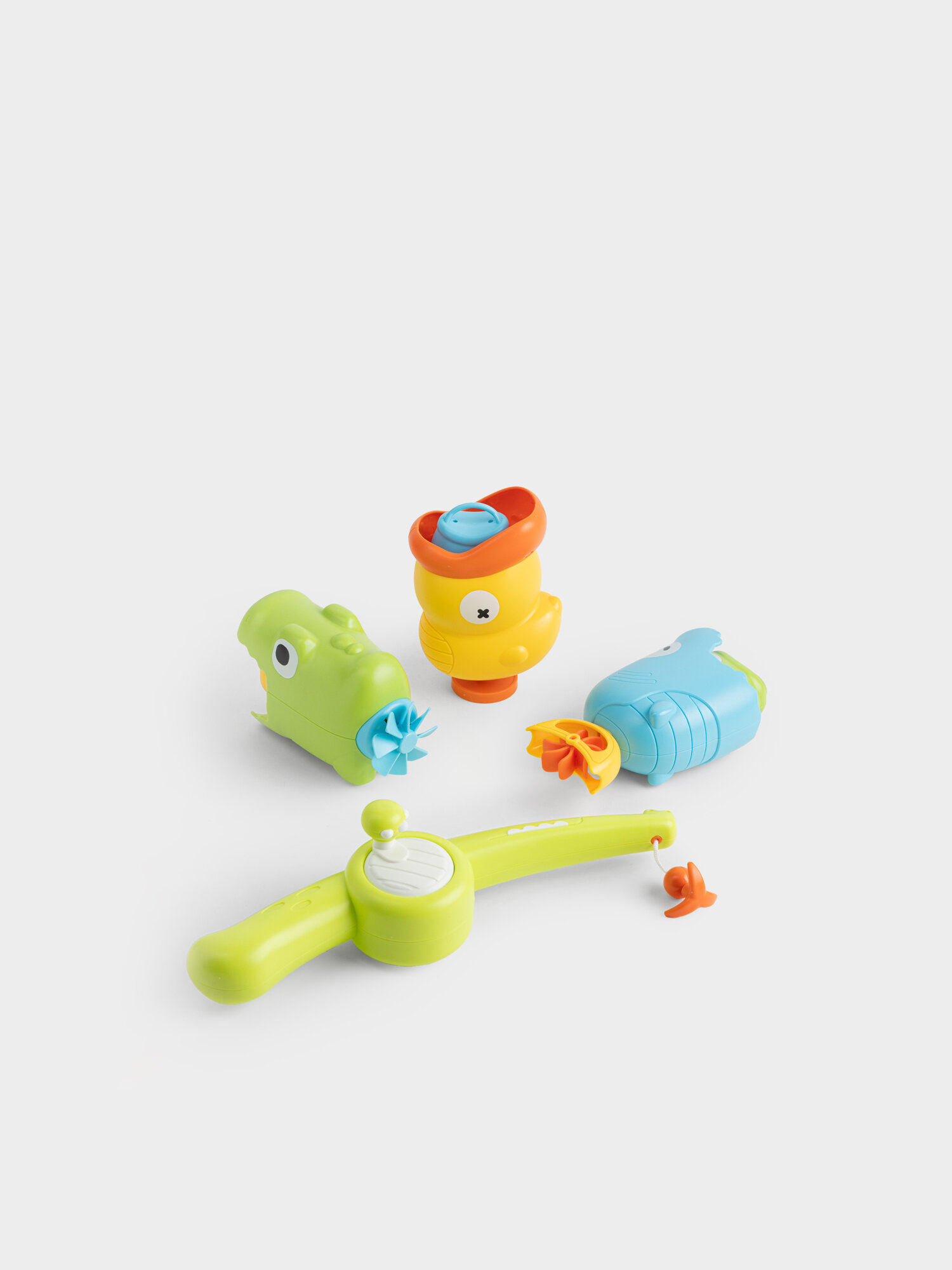 Набор игровой, 4 пр, пластик, цветной, Рыбалка, Aquatic animals