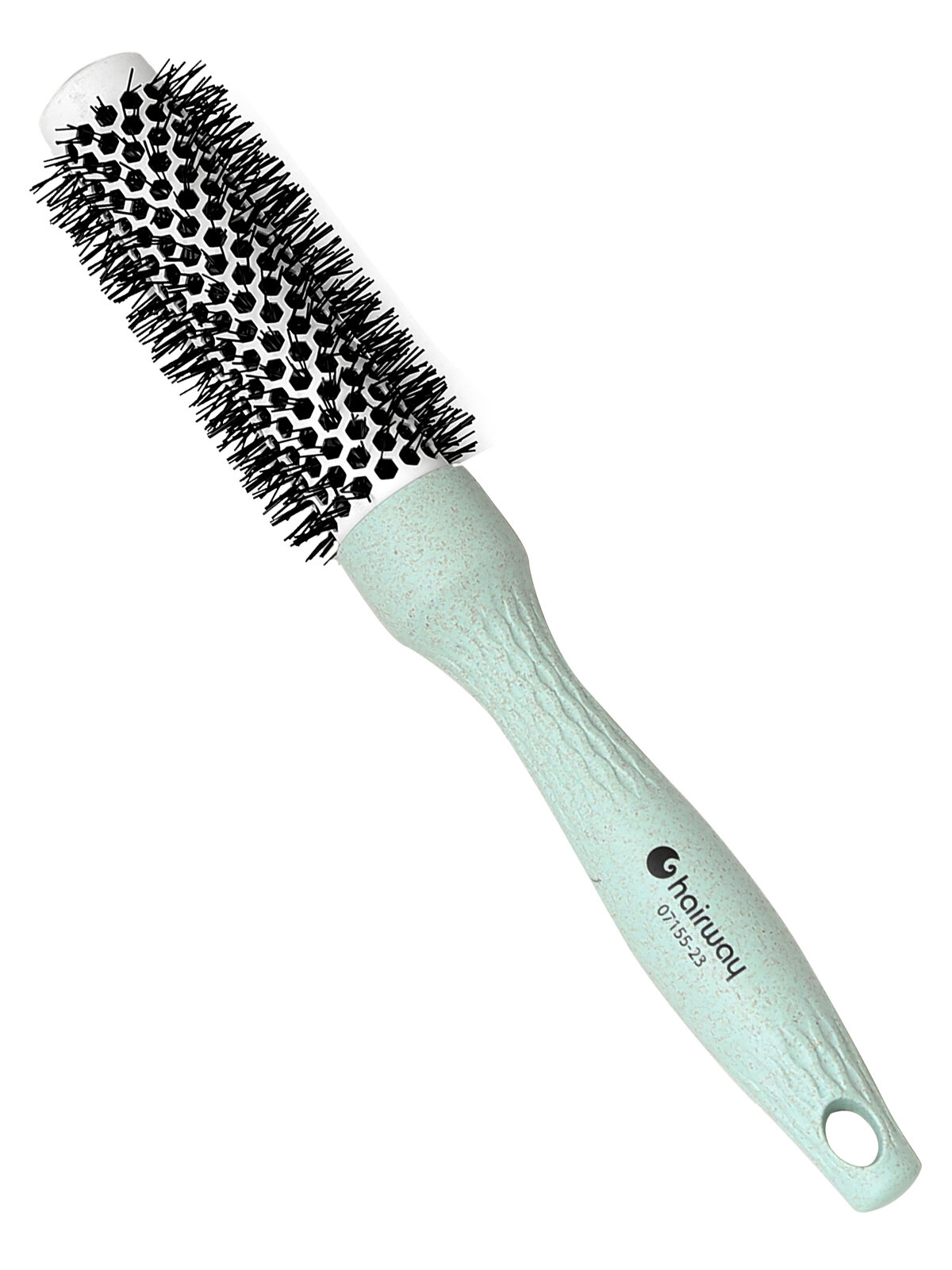 Термобрашинг Hairway ECO D-25мм, мятный, биоразлагаемый, керамическая втулка, нейлон