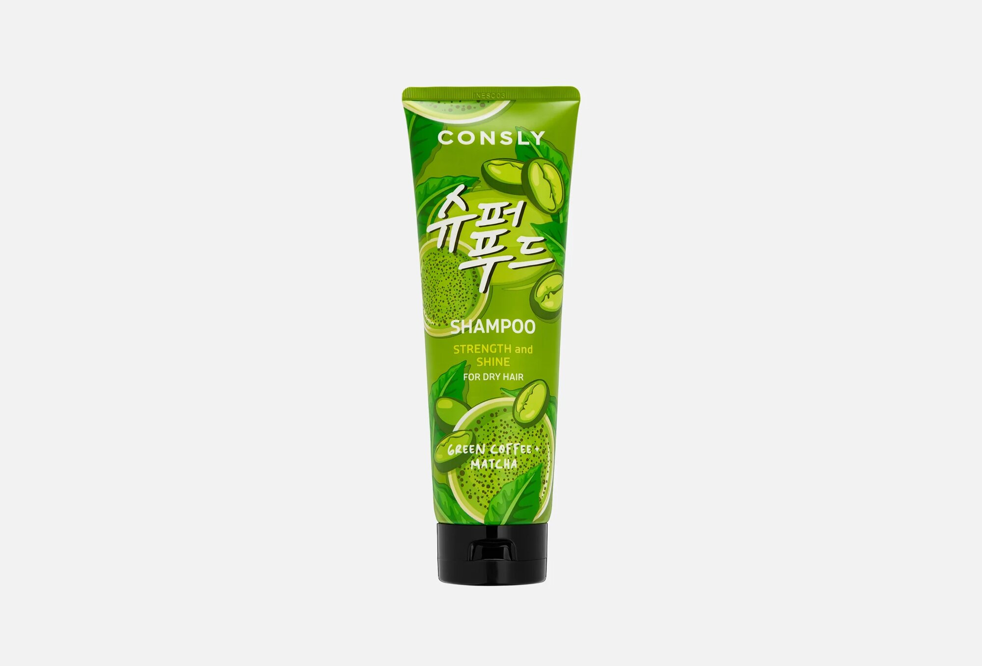 CONSLY Green Coffee & Matcha Шампунь для силы и блеска волос 250мл