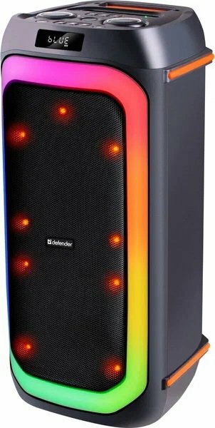 Портативная акустика Defender Orion 60Вт, BT FM TF USB MIC Light
