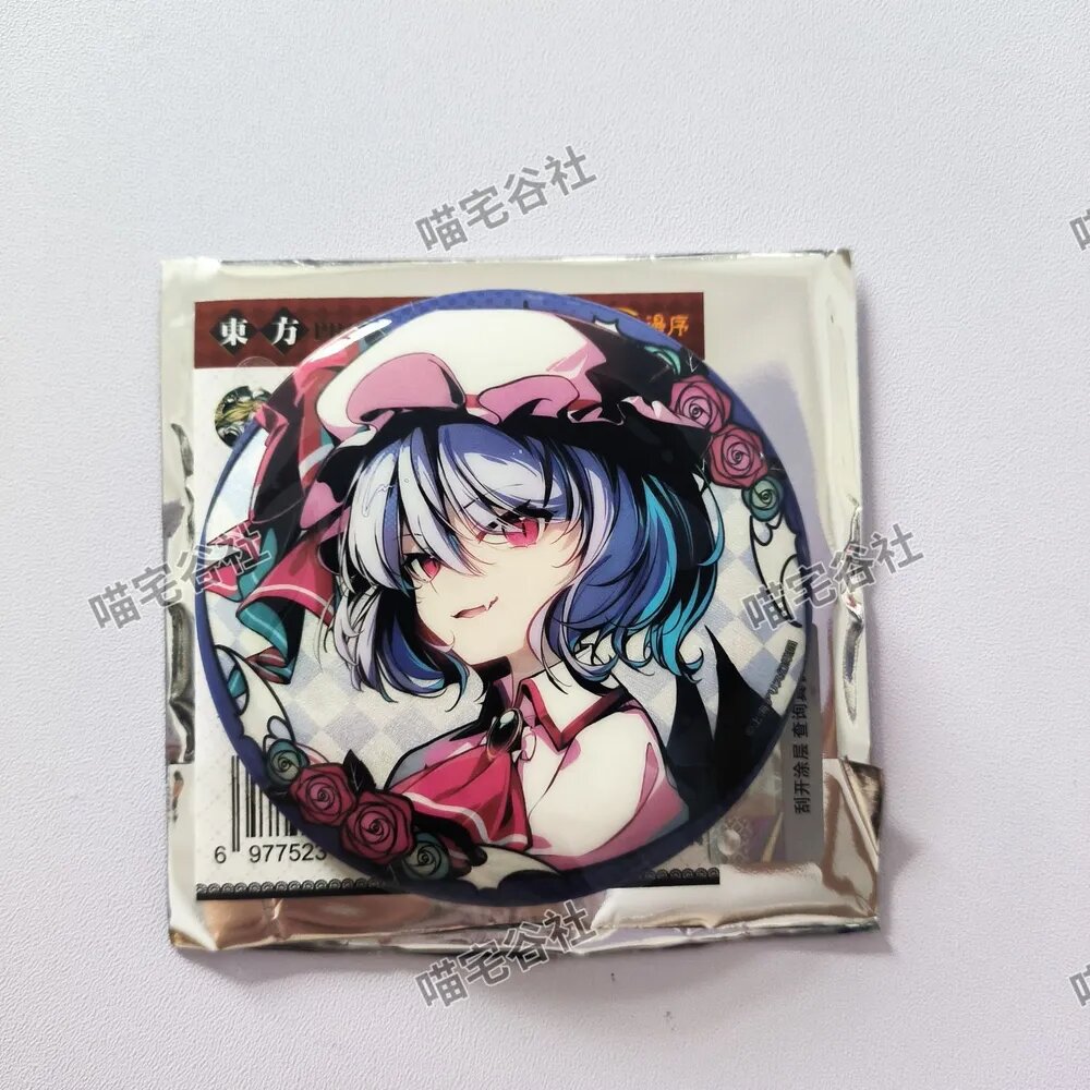 Значок Touhou Project 75мм - Серия Fantasy - Большой жестяной пин