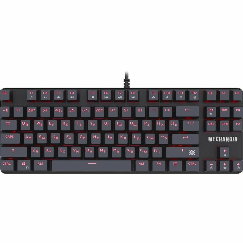 Клавиатура проводная Defender MECHANICAL MECHANOID GK-581 RU BLK