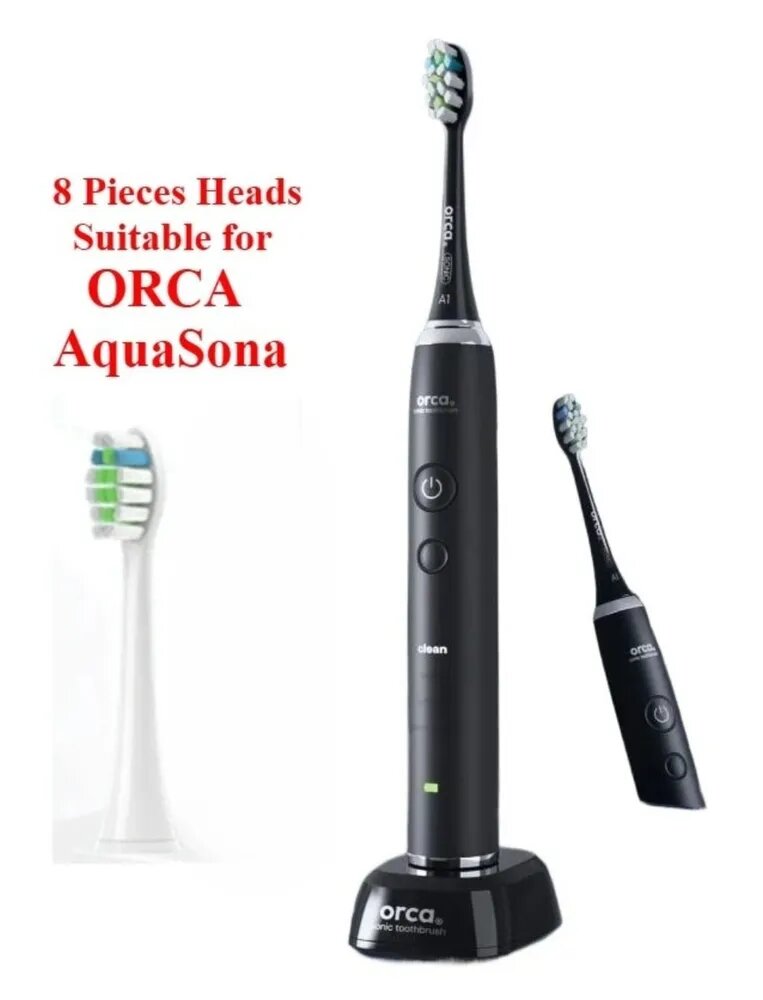 8 частей головки, подходящие для ORCA AquaSona Электрическая зубная щетка