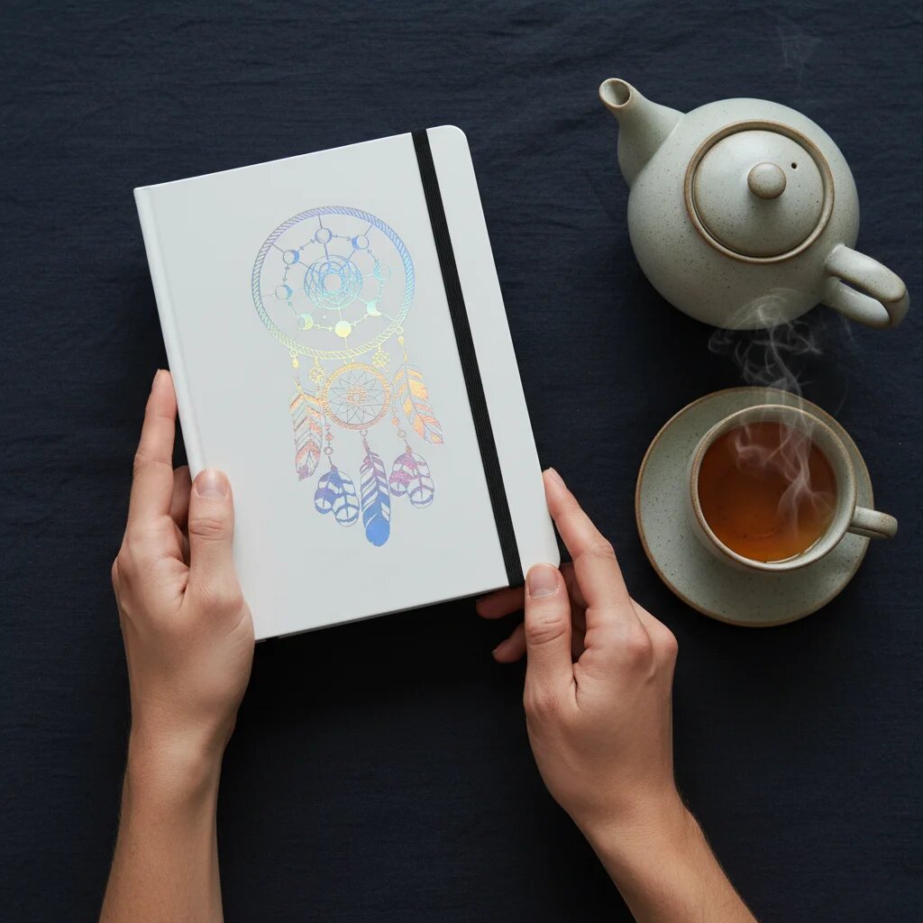 Buke notebook Журнал A5 точечный черный White