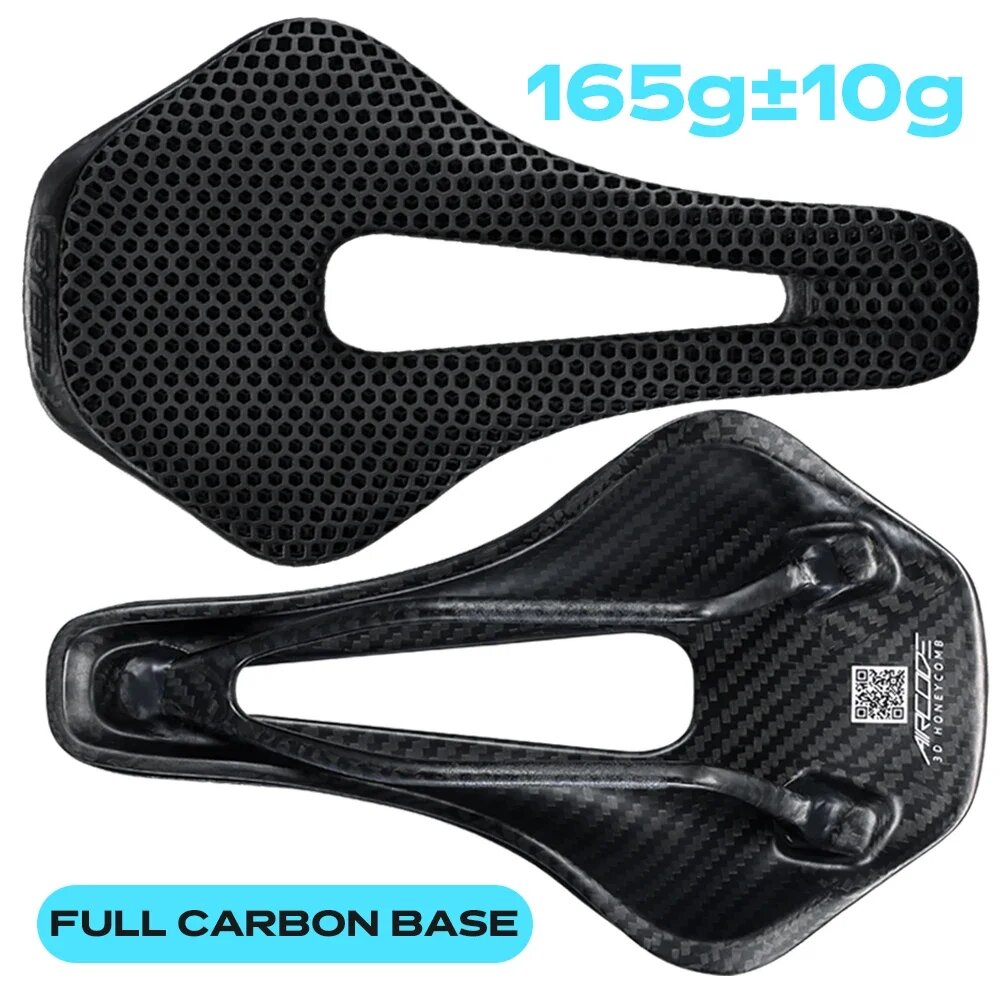 RYET AIRCODE Седло из карбона для MTB, шоссейных и гравийных велосипедов Black Carbon Base