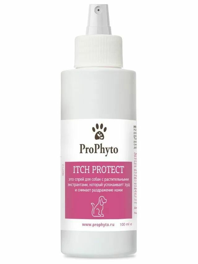 Спрей ProPhyto ITCH PROTECT для кожи собак, противозудный, 100 мл