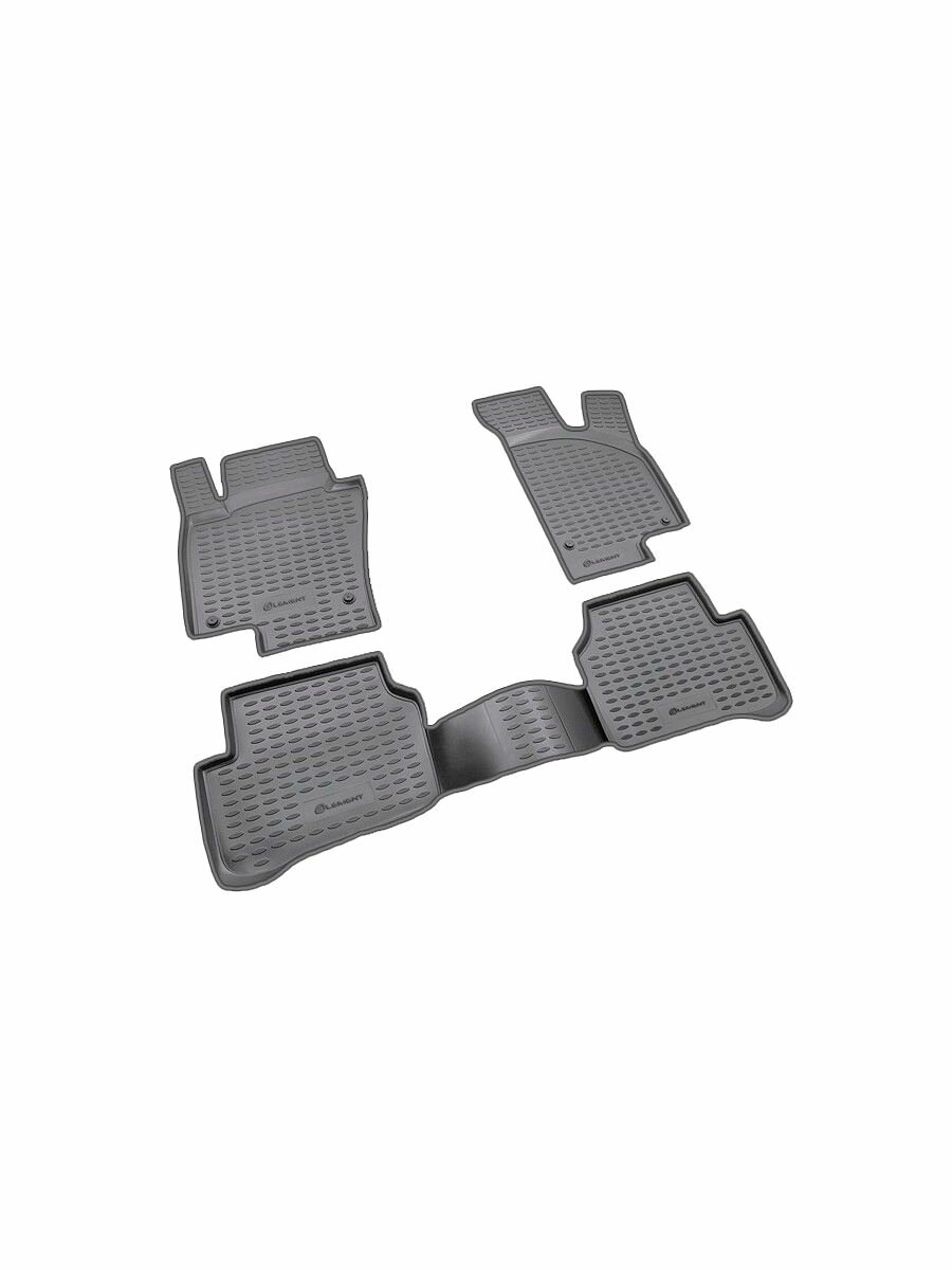 Коврики в салон VW Passat CC 2009-, 4 шт. (черный кант, полиуретан) / Фольксваген