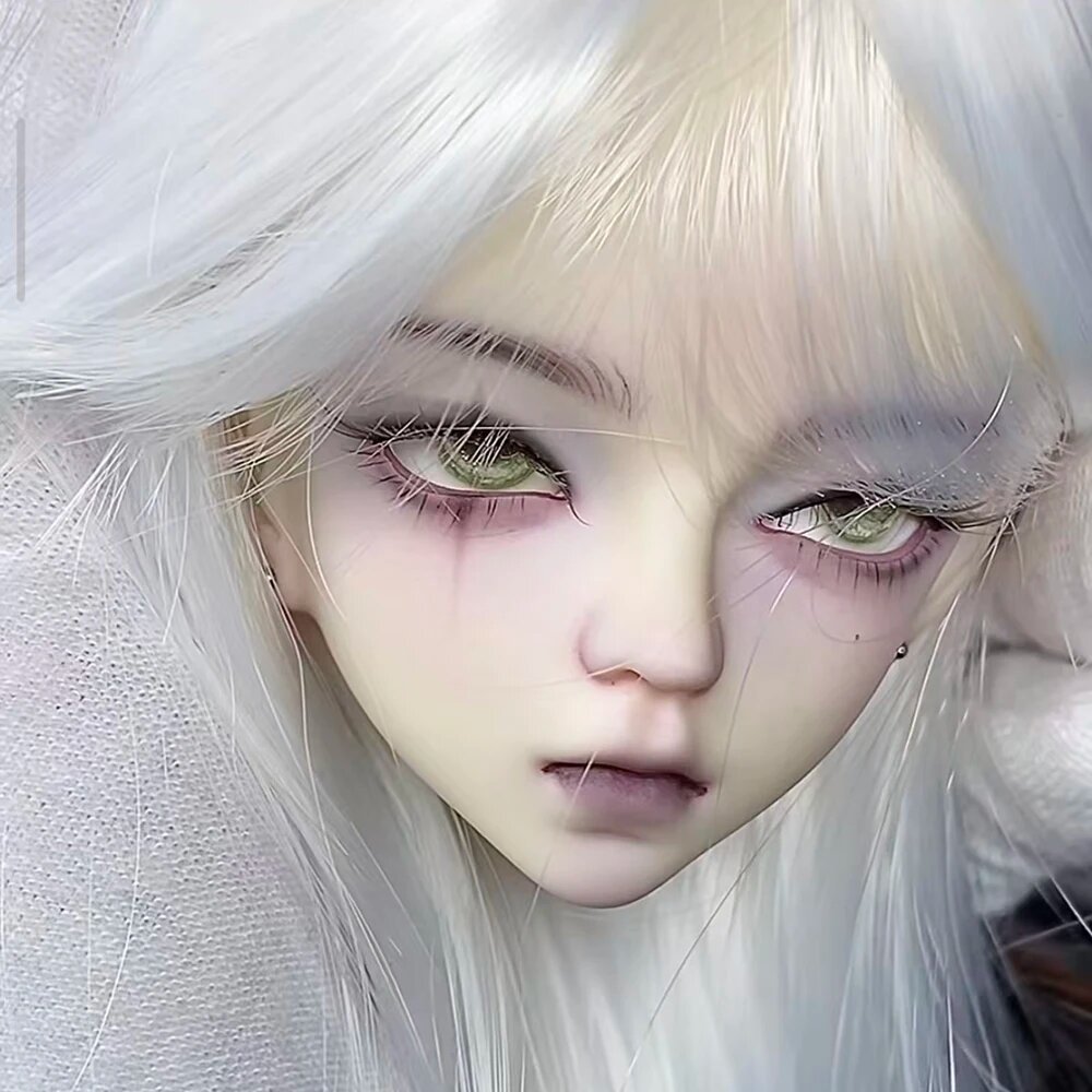 Голова для куклы BJD 1/4 из резины head and body, white skin-no makeup