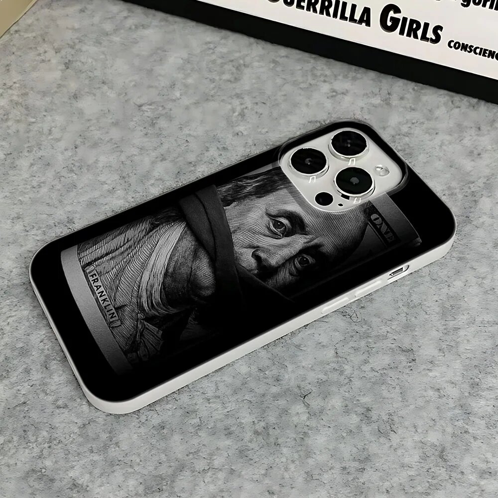 Силиконовый чехол для iPhone 17, 16, 15, 14, 13, 12, 11 Pro Max, 16 Plus, Air с полным покрытием и дизайном банкнот в стиле долларов, эстетичный чехол