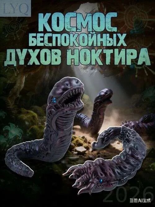 Устройство для мужской мастурбации в форме инопланетной змеи - футуристический дизайн для незабываемых ощущений