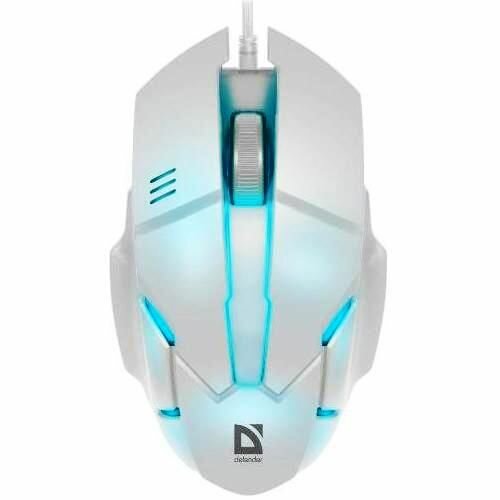 Мышь Defender MB-982 Host полноразмерная, 7 цветов, 1000 dpi, белая