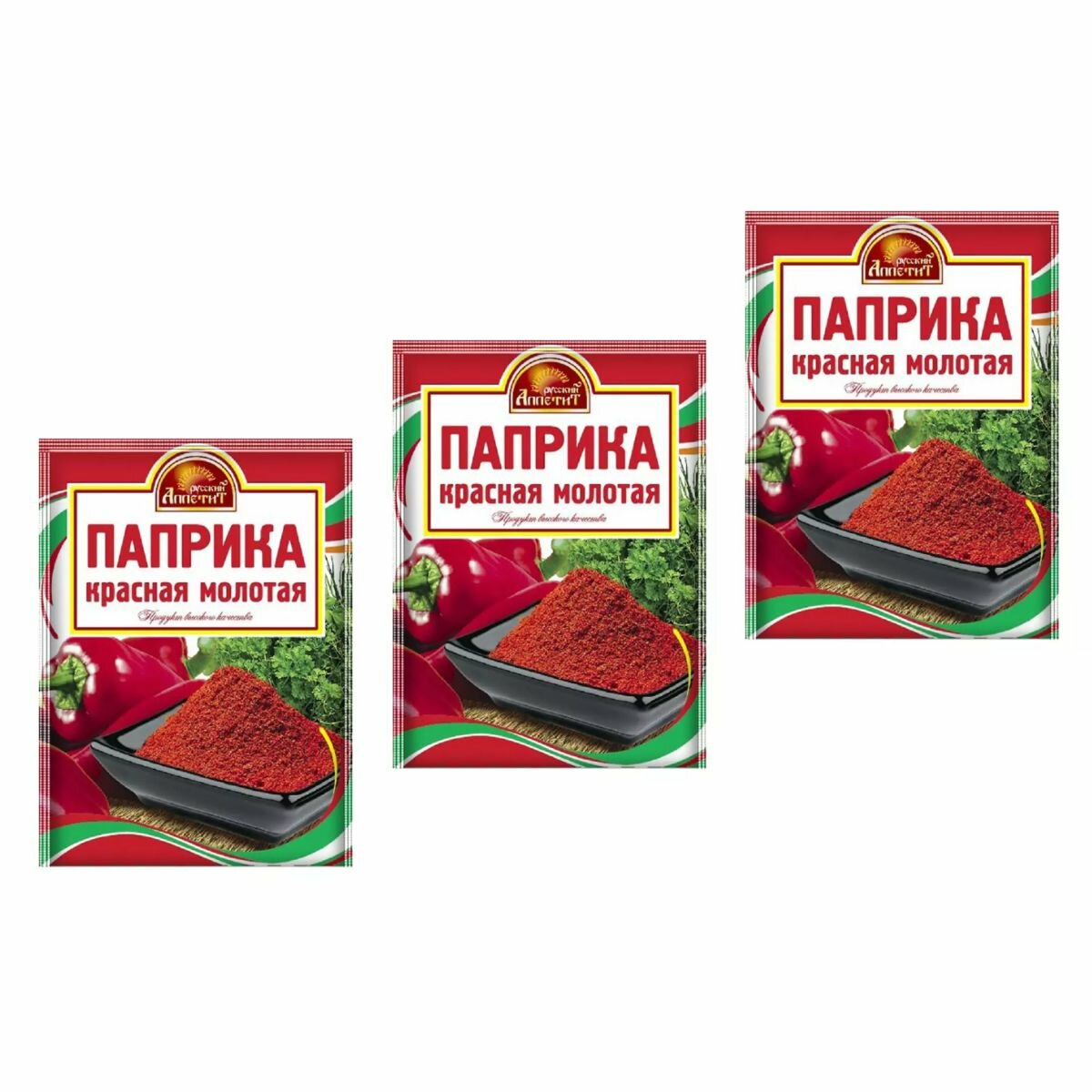 Русский Аппетит Паприка молотая, 10 гр, 3 уп.