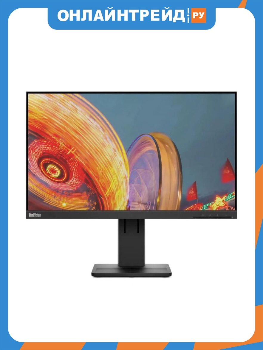 Монитор Lenovo ThinkVision E24q-20 23.8" Black (62CFGAT1IS)