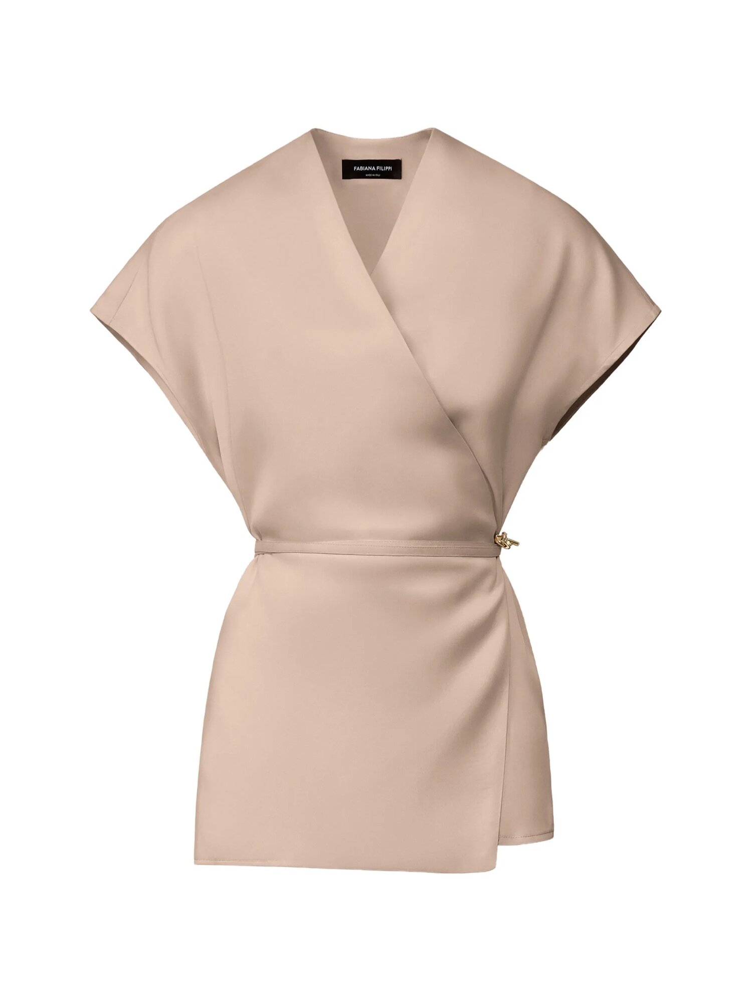 Топ Wrap-style belted top