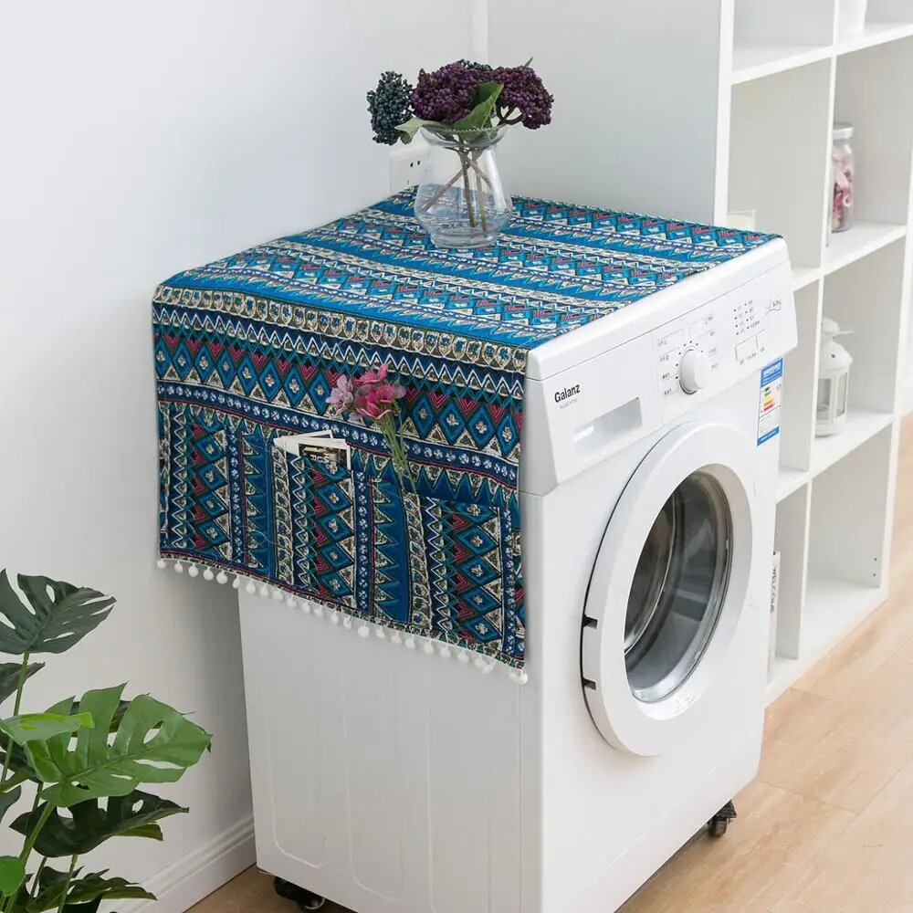 Пылезащитный чехол для холодильника и стиральной машины 30x90cm, Белый, Blue triangle