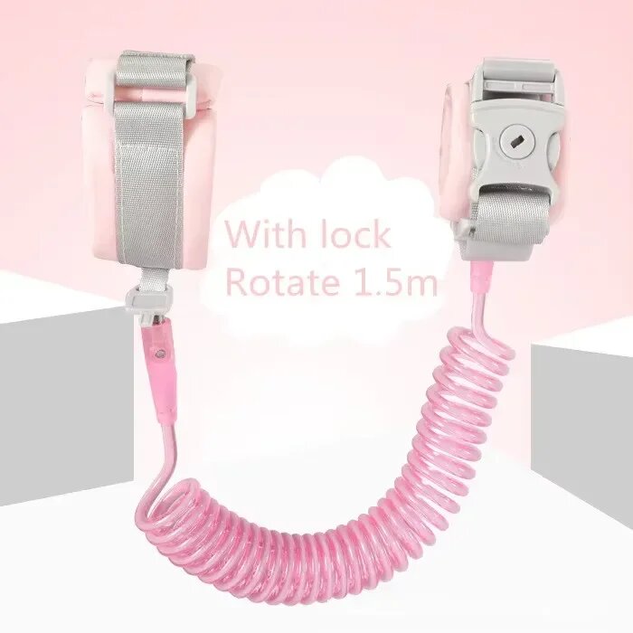 Сине-розовый поводок-ремешок на запястье C107 для детей C107-Pink-1pcs