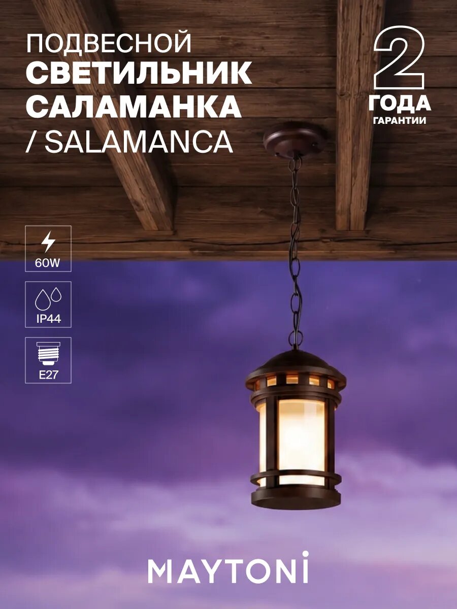 Подвесной уличный светильник Maytoni Outdoor Salamanca O031PL-01BR,