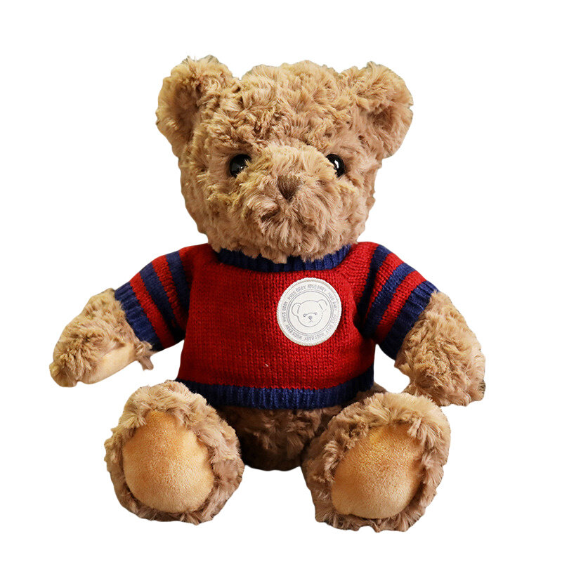 Плюшевая кукла унисекс AOAOXIONG Винтажный свитер Медведь, 45CM EU, Coffee