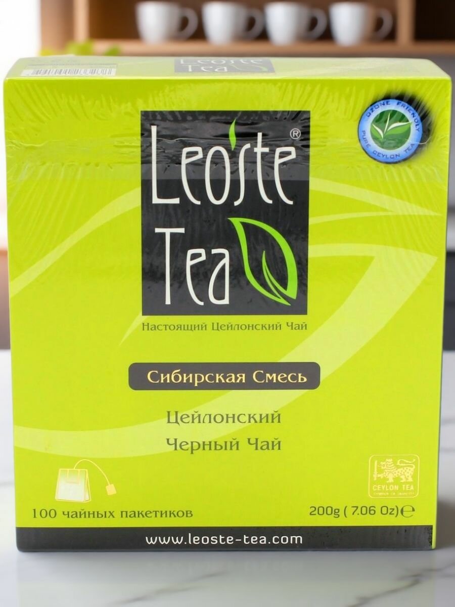 Чай черный Leoste Tea Siberian Blend, 100 пакетиков