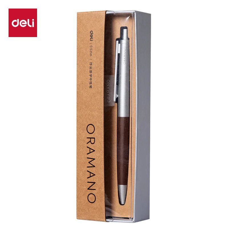 Ручка Deli ORAMANO A9/A9PRO металлическая с рукояткой из ореха A9PRO 0.5Bright wood