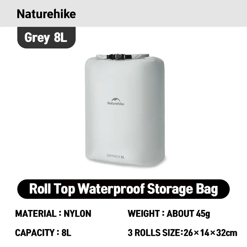 Naturehike сумка для хранения polyamide fiber Grey 8L New