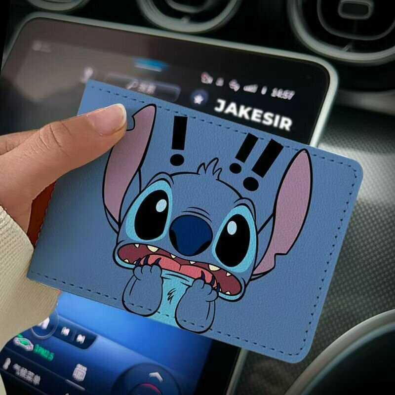 Защитный чехол для водительского удостоверения Stitch и Лило