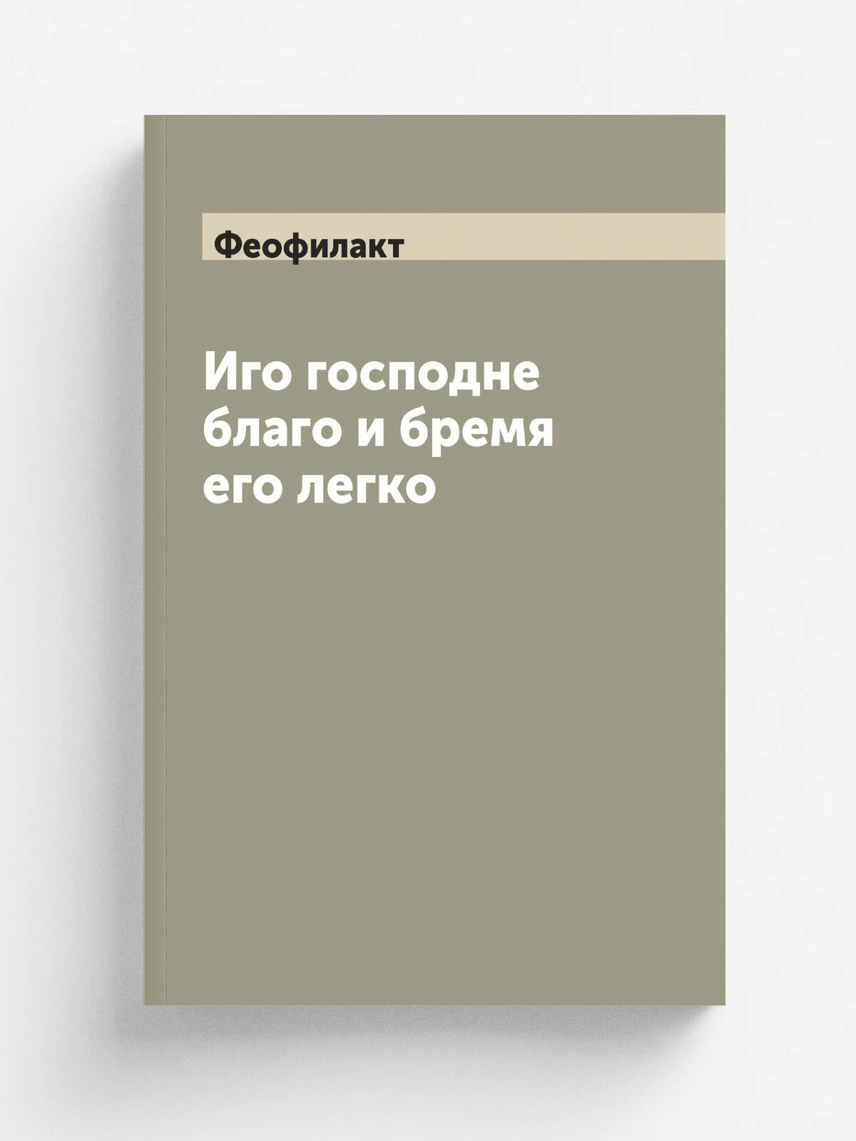 Иго господне благо и бремя его легко
