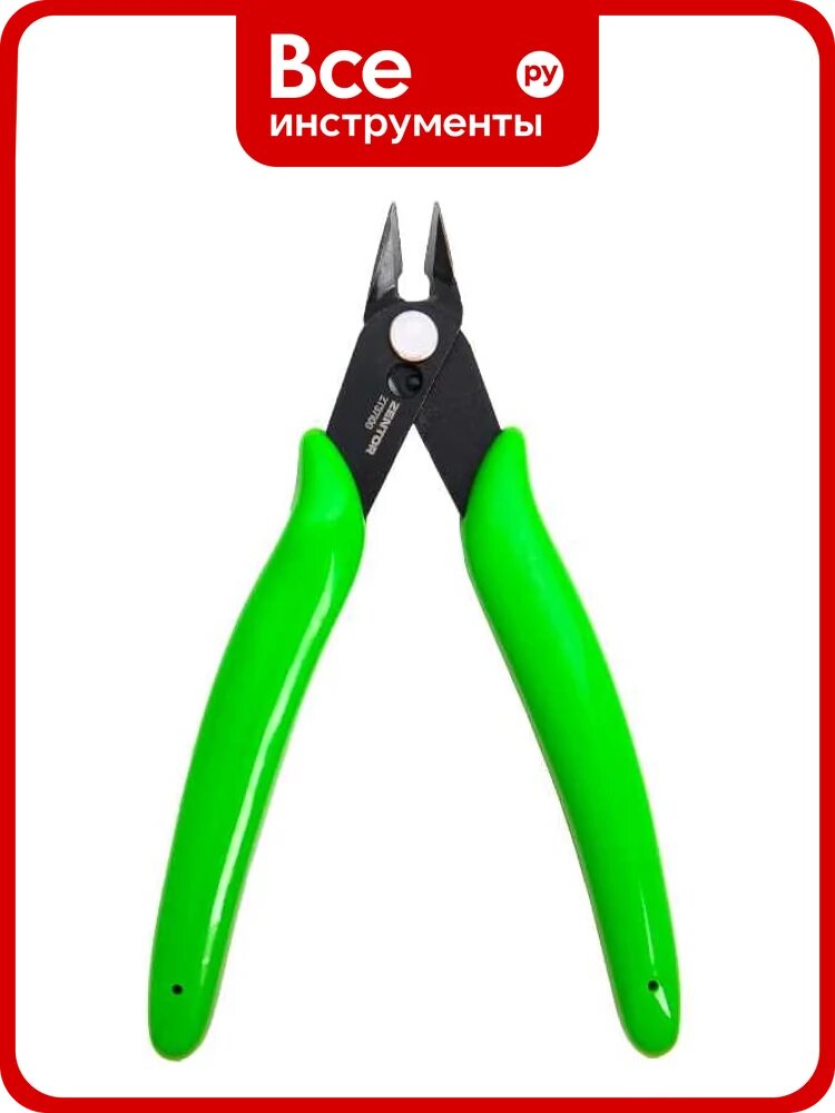 Кусачки для пластика ZENTOR ZT37100, 115мм, сталь 45, зеленые