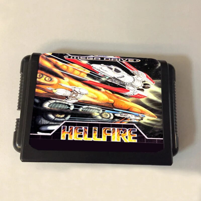 Игровая карта Hellfire 16 бит для Sega Mega Drive, Цвет: JP SHELL